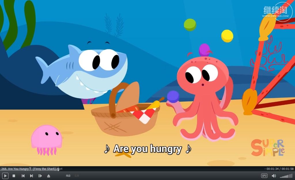 SSS英语启蒙儿歌《Super Simple Songs》共369集, 1080P高清视频带英文字幕+中英文字幕+配套音频MP3，百度云网盘 ...