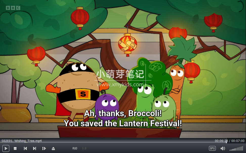 BBC英语启蒙动画片《Supertato超级土豆》全3季共67集+儿歌9集，1080P高清视频带英文字幕，带配套音频MP3，百度云网盘下载 ...